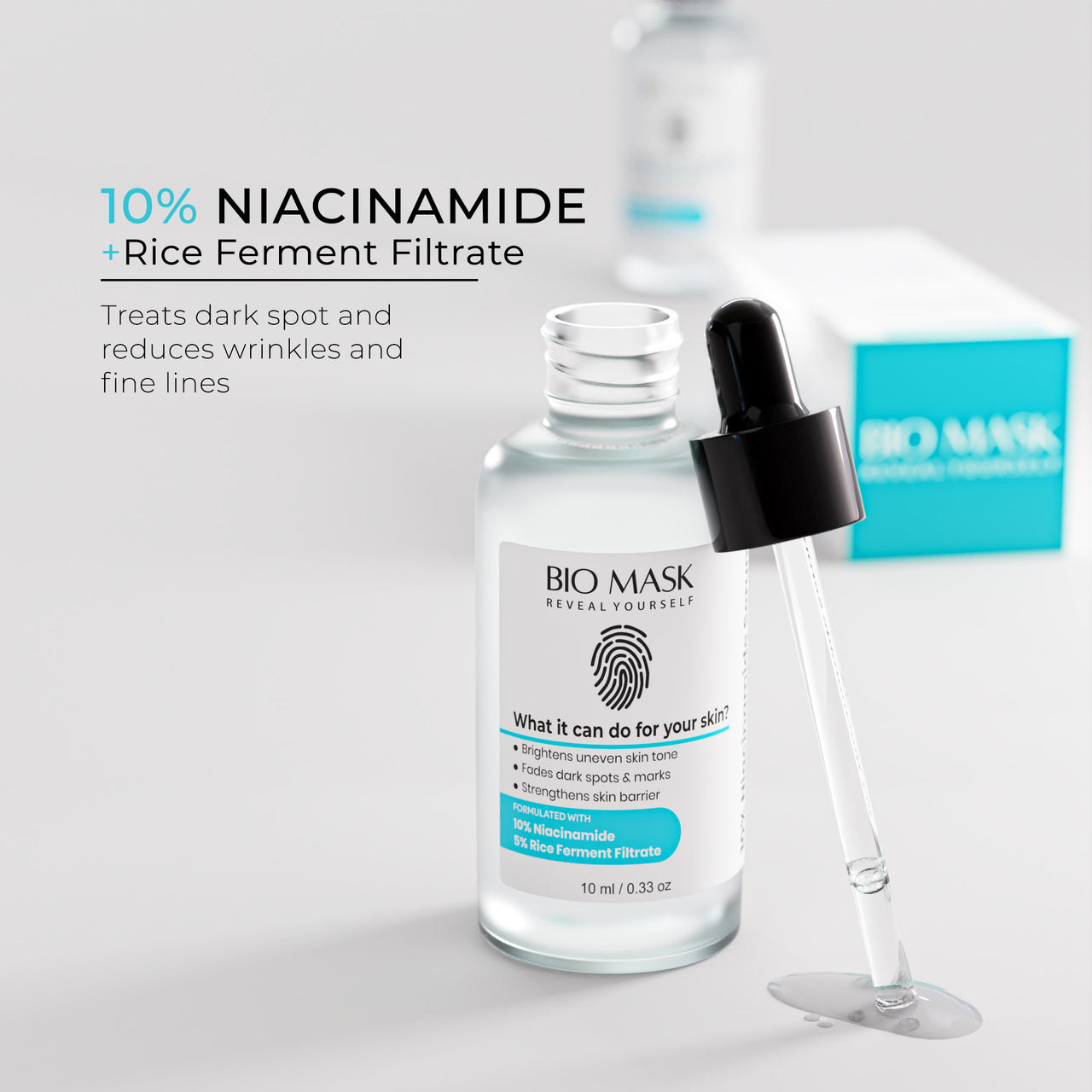 Oil Control Serum | 5% Niacinamide + Hyaluronic Acid Serum | 30 ml ...